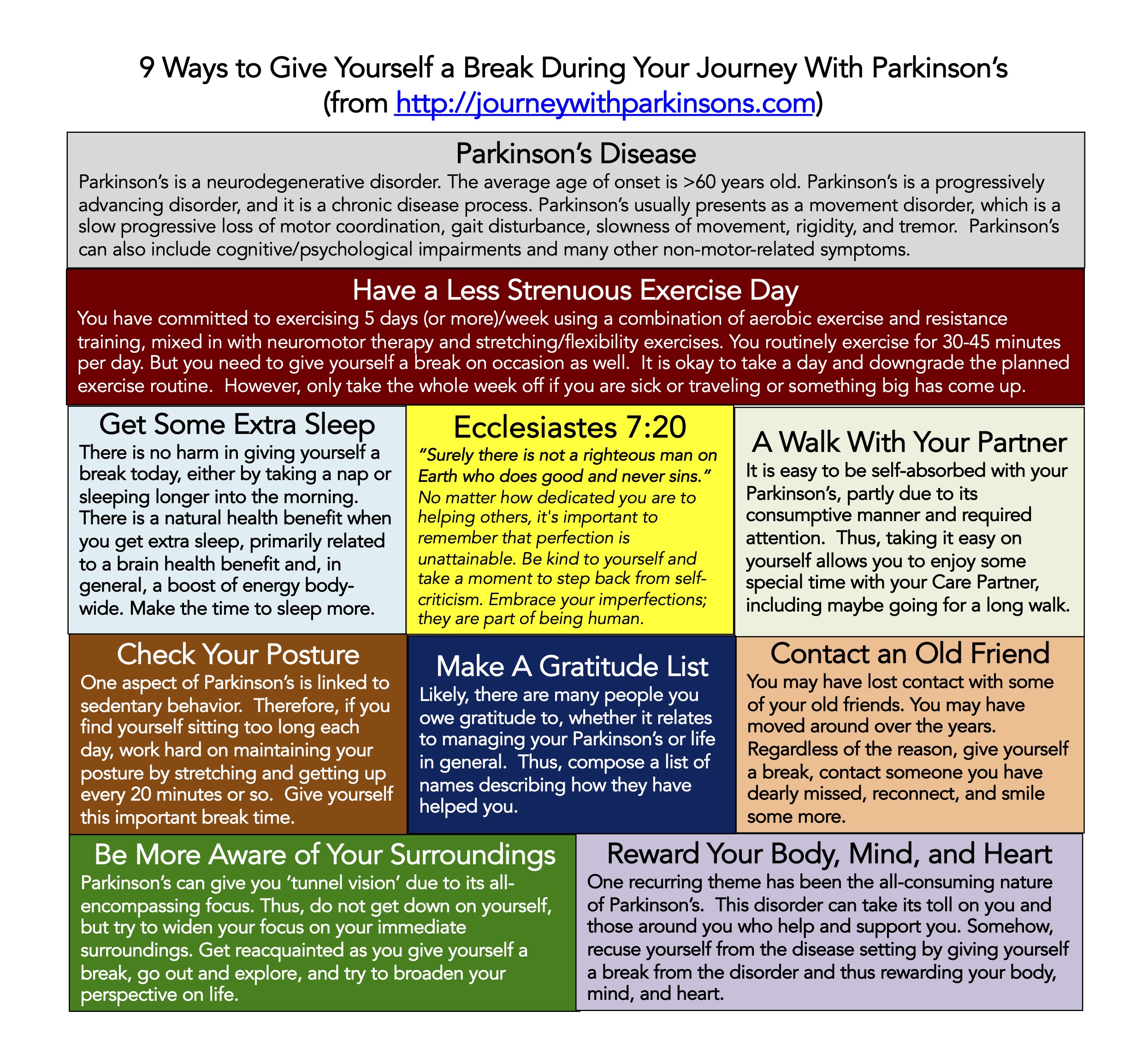 9 Ways to Give Yourself a Break During Your Journey With Parkinson’s ...